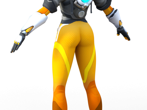 TRACER Lena Oxton - Héroe de Overwatch Modelo 3D in Mujer 622914 | 3DExport