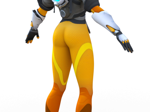 TRACER Lena Oxton - Eroe di Overwatch Modello 3D in Donna 622914 | 3DExport