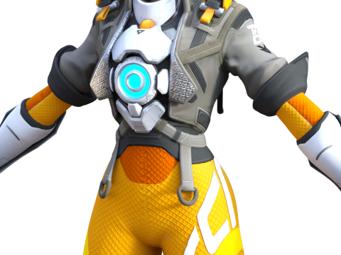 TRACER Lena Oxton - Eroe di Overwatch Modello 3D in Donna 622914 | 3DExport