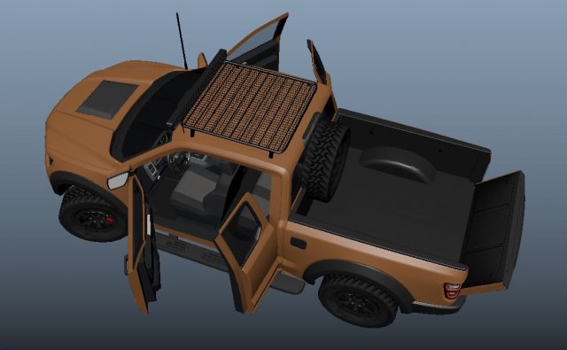 Ranger Raptor 3D Model in SUV 3DExport