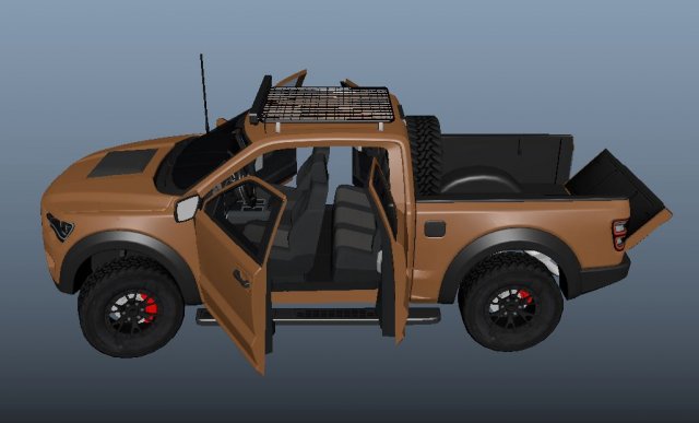 Ranger Raptor 3D Model in SUV 3DExport