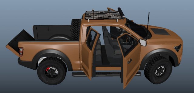 Ranger Raptor 3D Model in SUV 3DExport