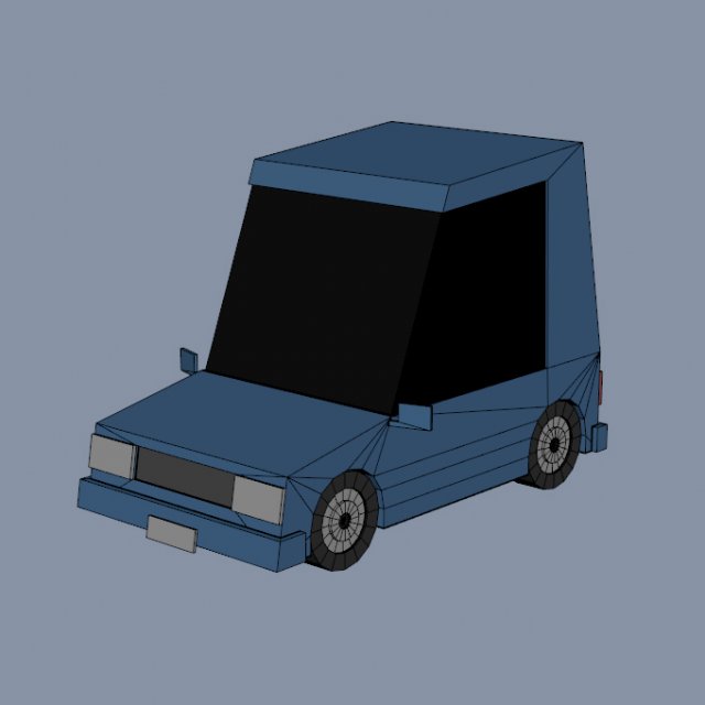 Low poly Cars 01 3D Model in Compact Cars 3DExport
