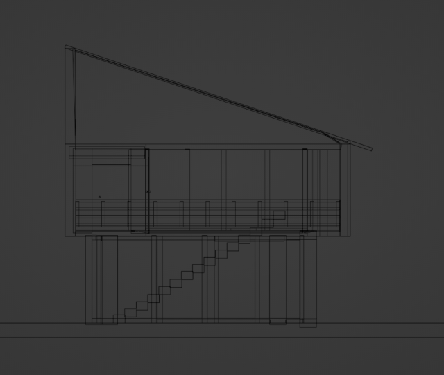 Two-storey house 3D Model in Buildings 3DExport