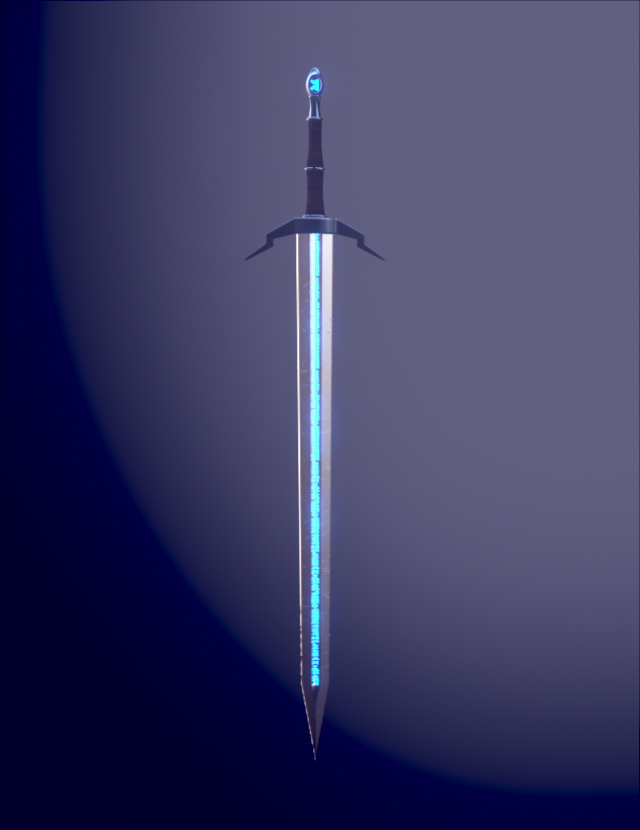 Ancient Nordic rune sword 3D Model in Combat 3DExport