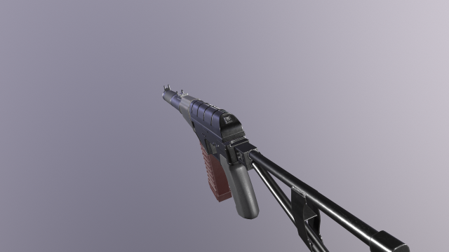 VSS Val 3D Model in Rifle 3DExport