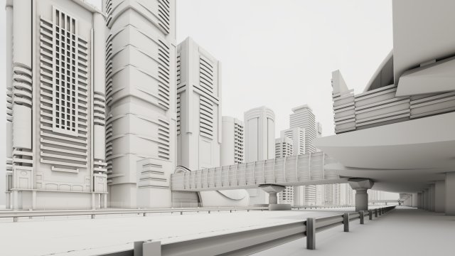 Dubai Jumeirah Emirates Area 3D Model in Cityscapes 3DExport