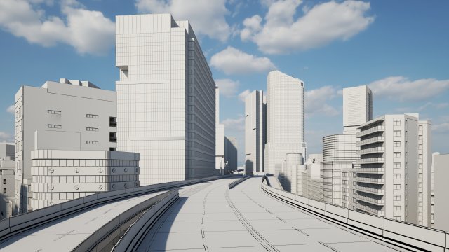 Tokyo City Shibuya 3D Model in Cityscapes 3DExport