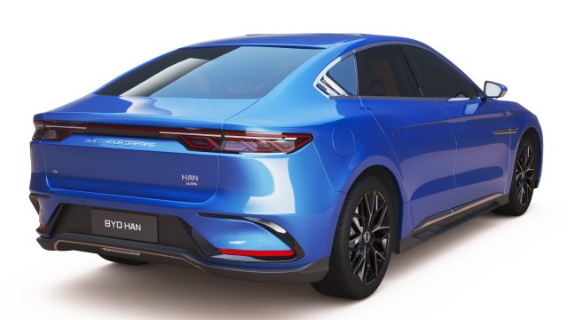 2024 BYD HAN EV With Interior 3D Model in Sport Cars 3DExport