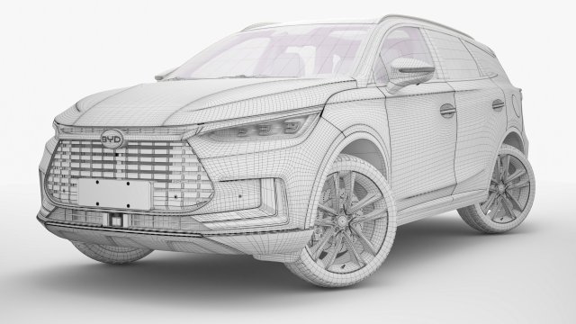 2024 BYD Tang With Interior 3D Model in SUV 3DExport