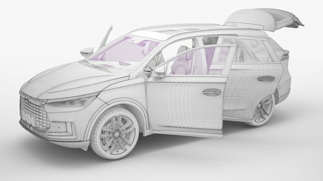2024 BYD Tang With Interior 3D Model in SUV 3DExport