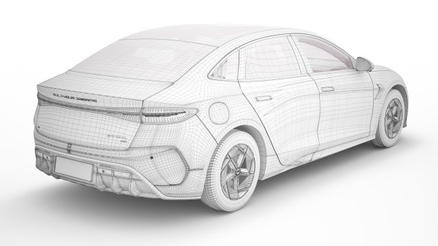 2024 BYD Seal With Interior 3D Model in Limousine 3DExport