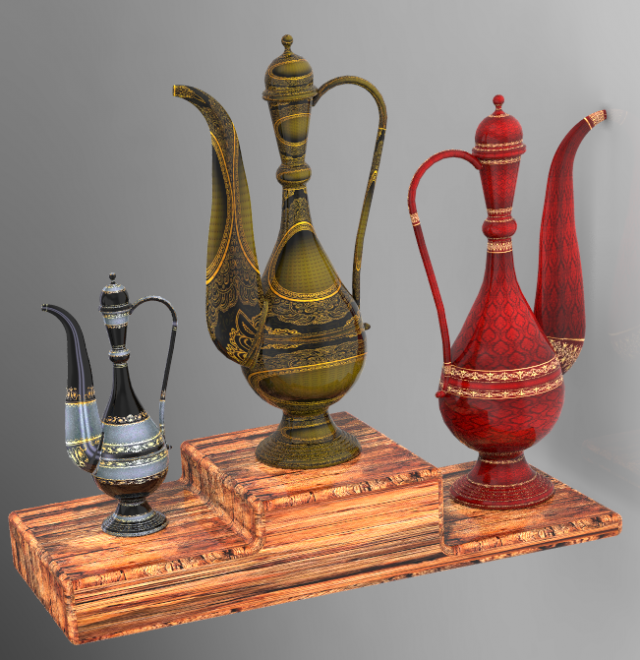 Art of mughal empire islamic mughal art arabic pot mughal pot arabic ...