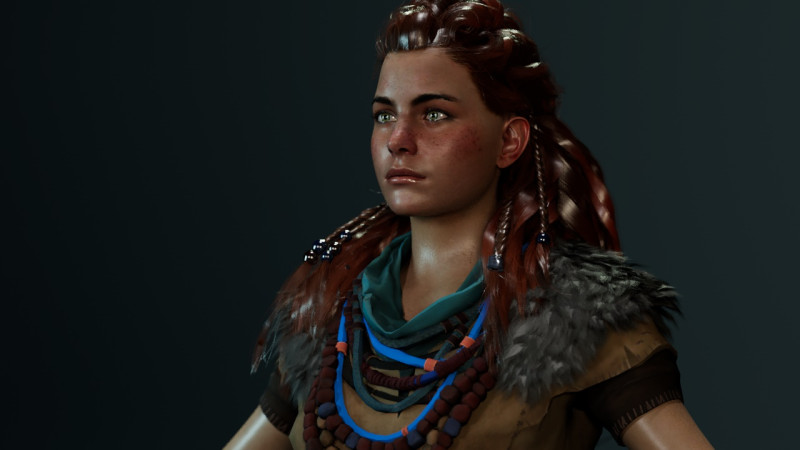 Aloy Horizon 3D Model in Woman 3DExport