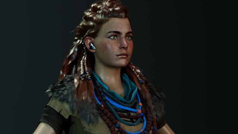 Aloy Horizon 3D Model in Woman 3DExport