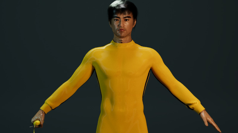 Bruce Lee 3D Model in Man 3DExport