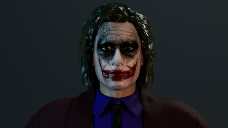 The Joker 3D Model in Man 3DExport