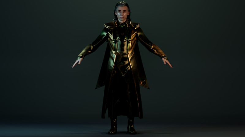 Loki 3D Model in Fantasy 3DExport
