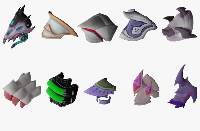 Shoulder Armor Models - Low Poly 3D Model in Clothing 3DExport