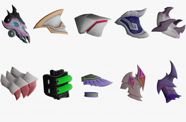 Shoulder Armor Models - Low Poly 3D Model in Clothing 3DExport