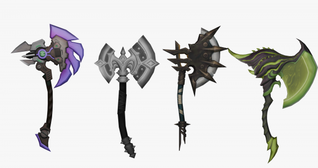 20 STYLIZED AXE MODELS PACK 1 - LOW POLY 3D Model in Combat 3DExport