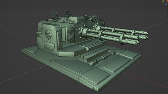 Heavy Stationary Guns Pack 3D Model in Artillery 3DExport