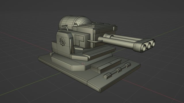 Heavy Stationary Guns Pack 3D Model in Artillery 3DExport