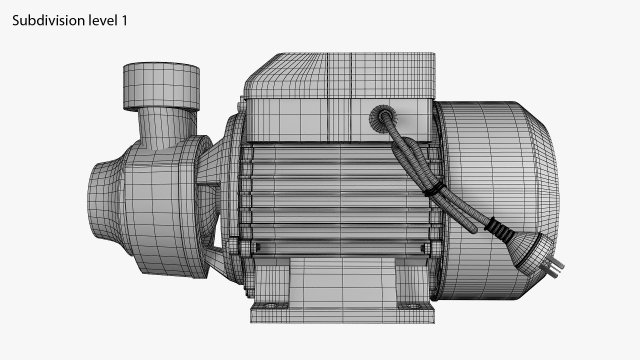 Water Pump 3D Model in Machines 3DExport