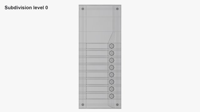 External Intercom Commax 3D Model in Other 3DExport