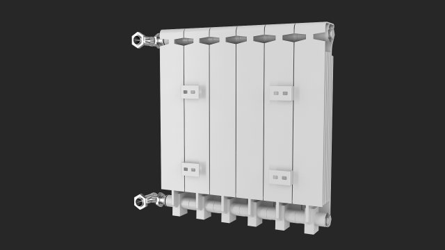 Radiator Pack 3D Model in Living Room 3DExport