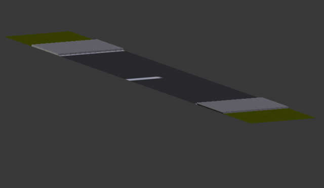 Paved One-Way Road 3D Model in Game Assets 3DExport