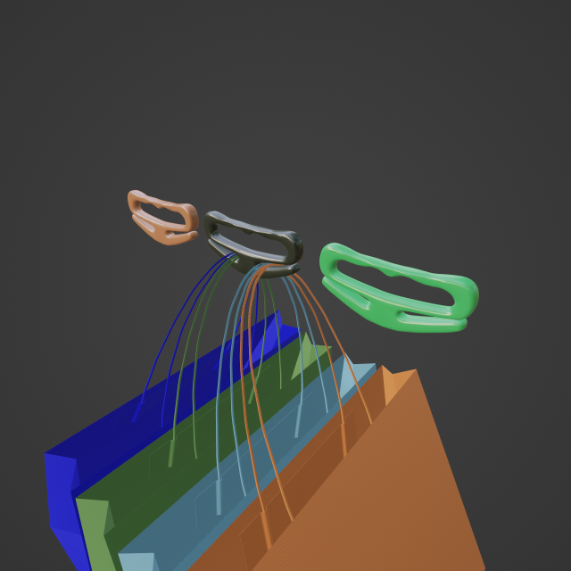 Grocery Bag Holder Handle Carrier 3D Print Model in Bags and Purses ...