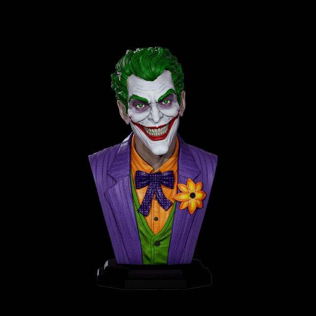 STL JOKER BUST 3D PRINT 3D Print Model in Man 3DExport