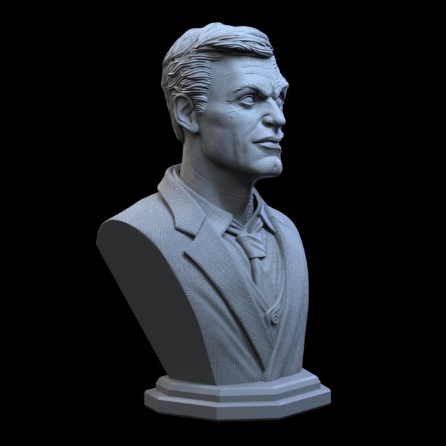 STL TWO FACES BUST 3D PRINT 3D Print Model in Man 3DExport