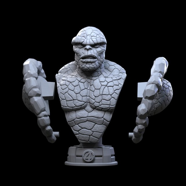 STL THING FANTASTIC FOUR BUST 3D PRINT Modelo de impresión 3D in ...