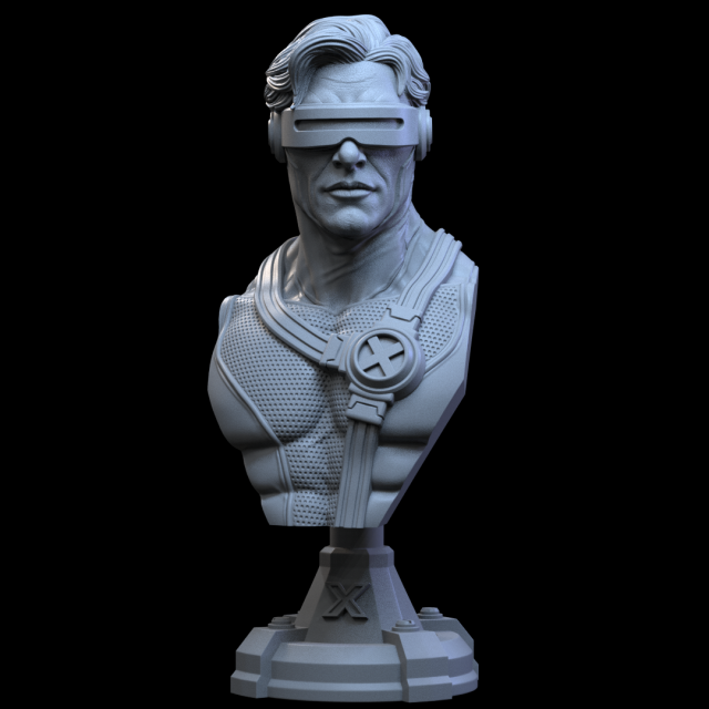 STL CYCLOPS X- MEN BUST 3D PRINT 3D Print Model in Man 3DExport