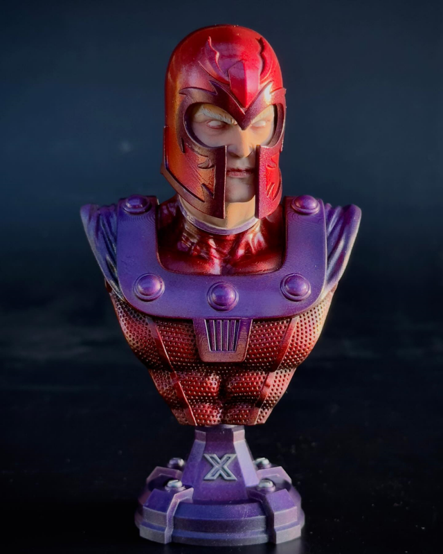 STL MAGNETO X- MEN BUST 3D PRINT 3D Print Model in Man 3DExport