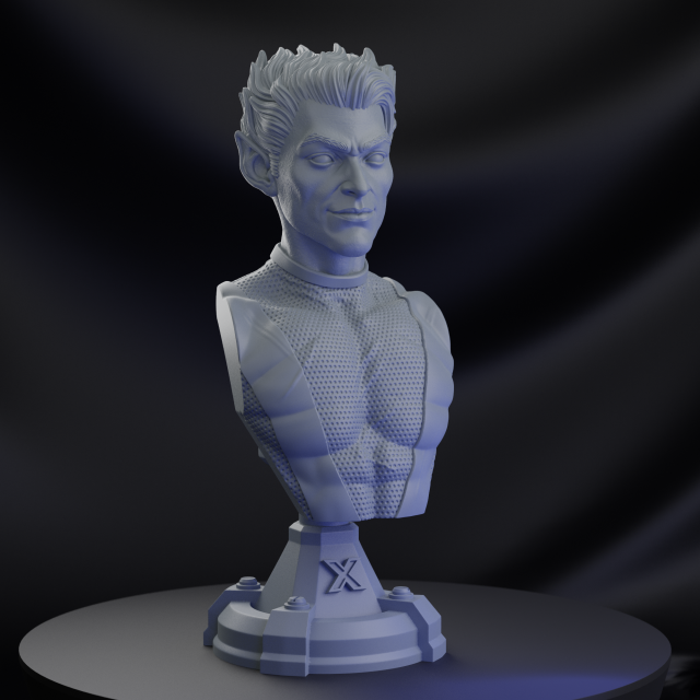 STL NIGHTCRAWLER X-MEN BUST 3D PRINT 3D Print Model in Man 3DExport