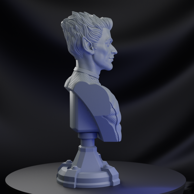 STL NIGHTCRAWLER X-MEN BUST 3D PRINT 3D Print Model in Man 3DExport