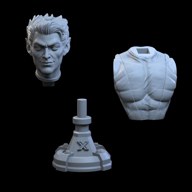 STL NIGHTCRAWLER X-MEN BUST 3D PRINT 3D Print Model in Man 3DExport