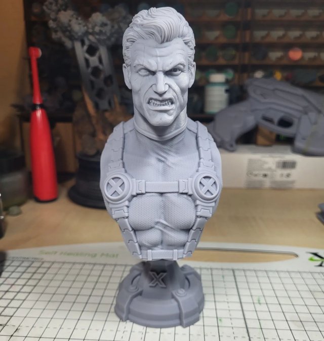 STL CABLE X-MEN BUST 3D PRINT 3D Print Model in Man 3DExport