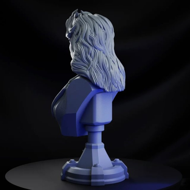 STL ROGUE X-MEN BUST 3D PRINT 3D Print Model in Woman 3DExport