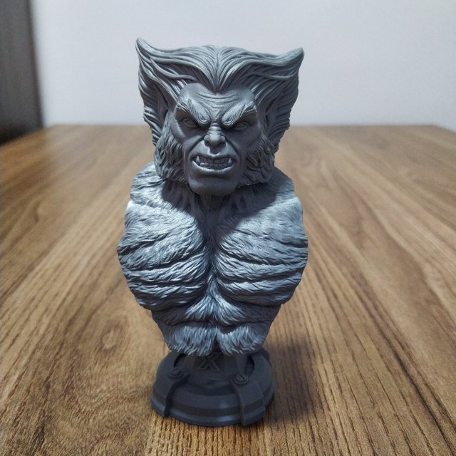 STL BEAST X-MEN BUST 3D PRINT 3D Print Model in Monsters & Creatures 3DExport