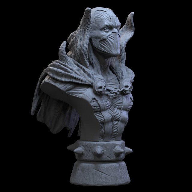 STL SPAWN BUST 3D PRINT 3D Print Model in Monsters & Creatures 3DExport