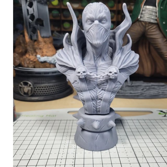 STL SPAWN BUST 3D PRINT 3D Print Model in Monsters & Creatures 3DExport