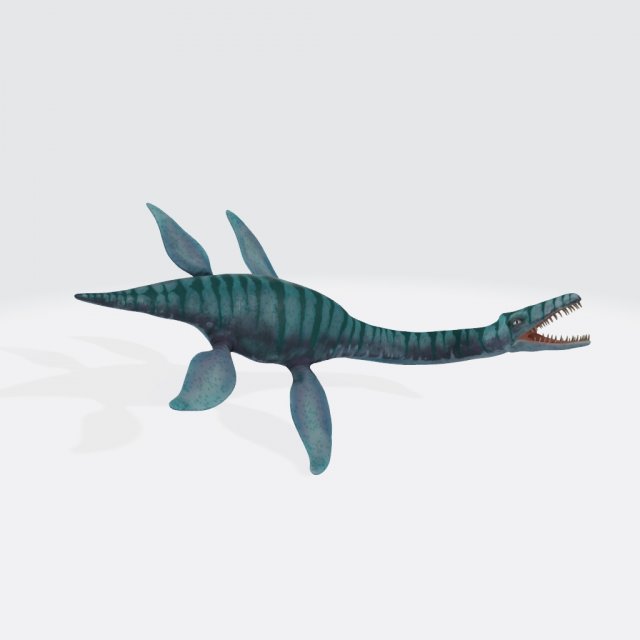 Plesiosaurus Ready to Print 3D Print Model in Sculpture 3DExport