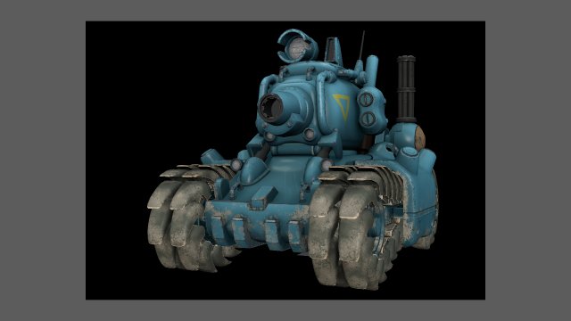 Metal Slug SV 001 Low-poly 3D Model in Tank 3DExport