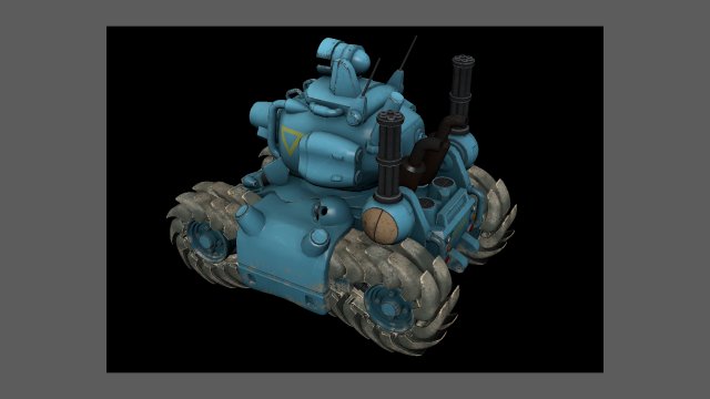 Metal Slug SV 001 Low-poly 3D Model in Tank 3DExport