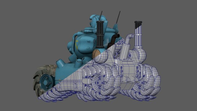 Metal Slug SV 001 Low-poly 3D Model in Tank 3DExport