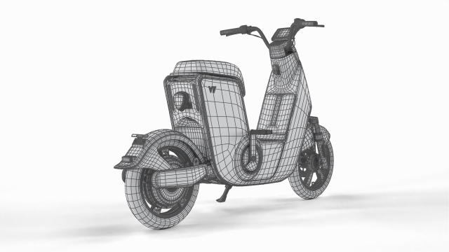 Scooter Yadea v7 3D Model in Motorcycle 3DExport